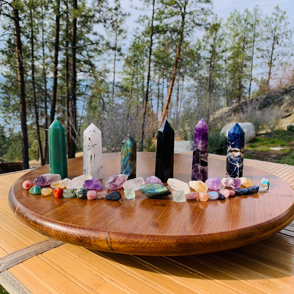 42-Piece Crystal Collectors Bundle Kit + Carry Pouch – Mama Gaia's ...